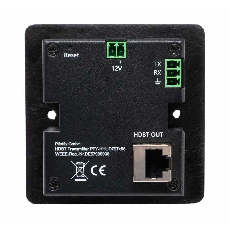 HDBaseT - Wallplate Transmitter PFY-HHUD70Tx86 | pfy-tech.com