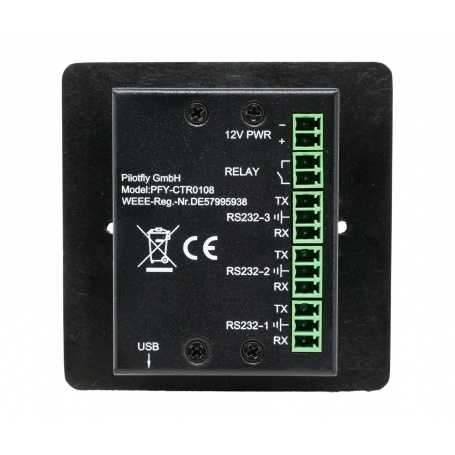 AV Control Panel - PFY-CTR0108 with 8-Control Buttons and Relay Function